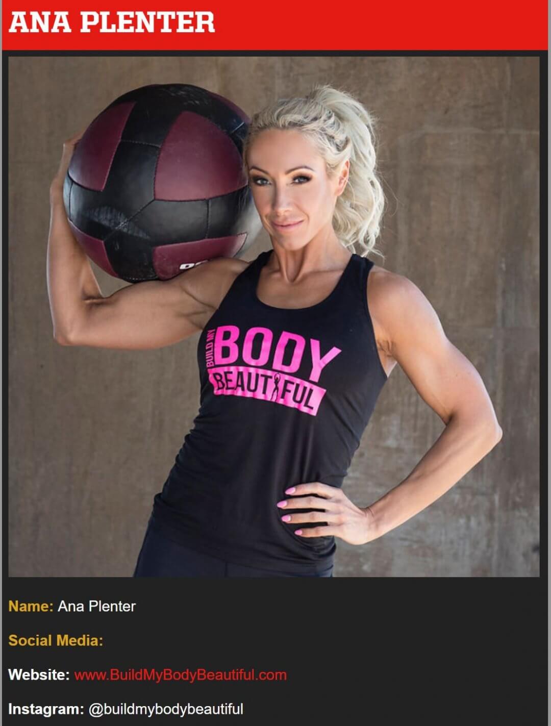 Build My Body Beautiful's Ana Plenter - Personal Trainer of the Year ...